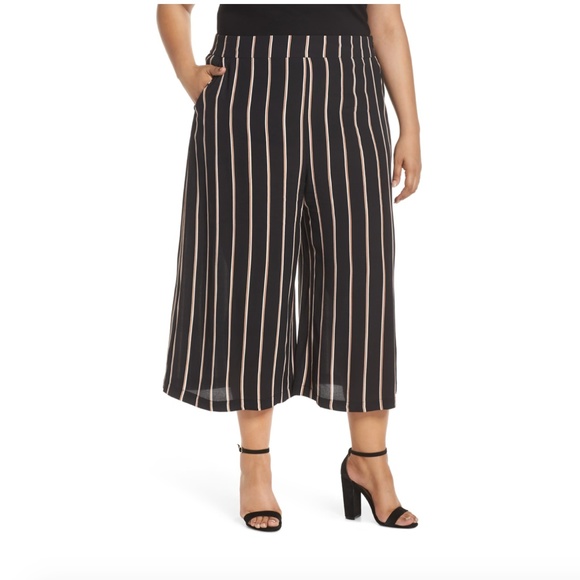 Leith | Pants & Jumpsuits | Nwt Leith Easy Cropped Pants Wide Leg Size ...